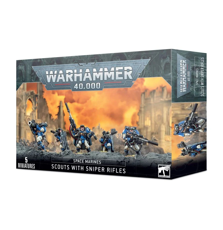 Games Workshop Space Marine Scouts With Sniper Rifles | Decked Out Gaming