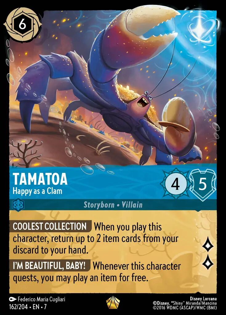 Tamatoa - Happy as a Clam (162) FOIL - ARC | Decked Out Gaming