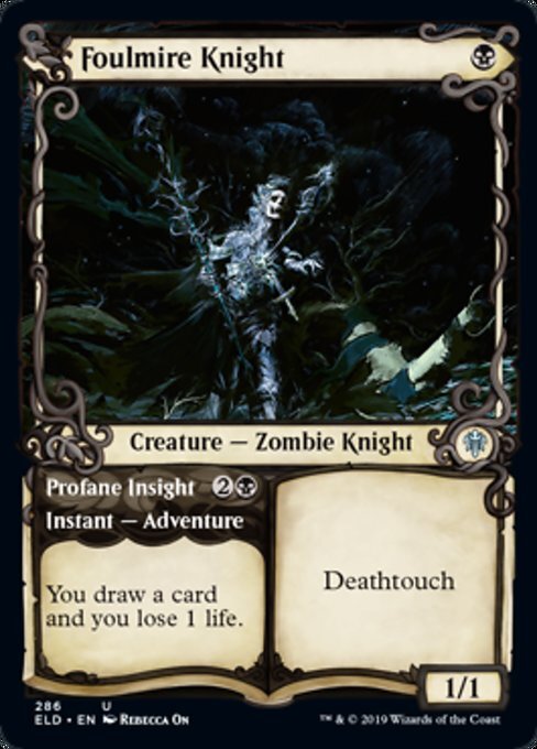 Foulmire Knight // Profane Insight (Showcase) - ELD | Decked Out Gaming