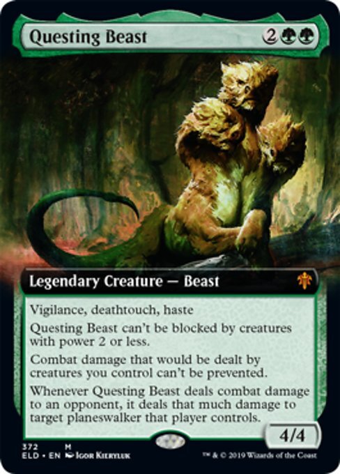 Questing Beast (Extended) FOIL - ELD | Decked Out Gaming Questing Beast (Extended) FOIL - ELD | Decked Out Gaming