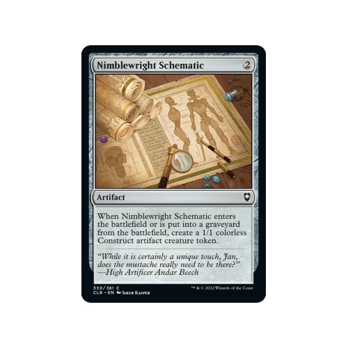 Nimblewright Schematic FOIL | Decked Out Gaming