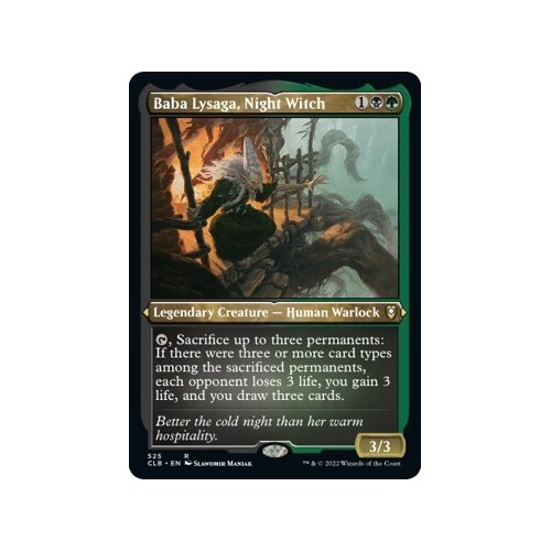 Baba Lysaga, Night Witch (Etched Foil) | Decked Out Gaming