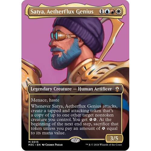 Satya, Aetherflux Genius (Borderless) FOIL - M2C | Decked Out Gaming