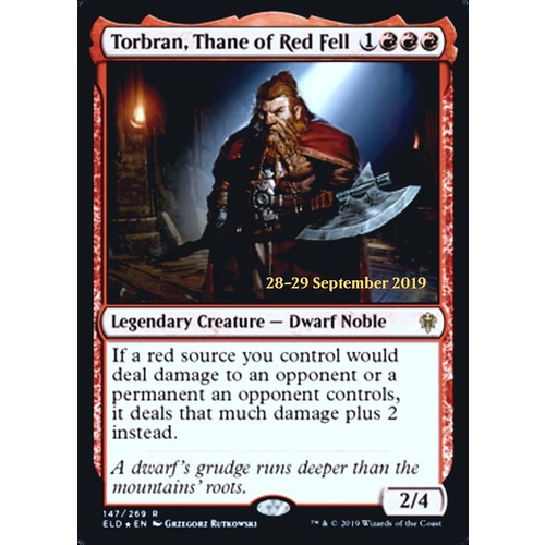 Torbran, Thane of Red Fell (Prerelease) FOIL - ELD | Decked Out Gaming