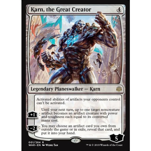 Karn, the Great Creator - WAR | Decked Out Gaming