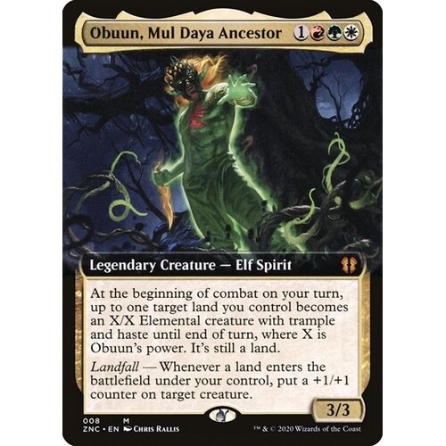 Obuun, Mul Daya Ancestor (Extended Art) - ZNC | Decked Out Gaming
